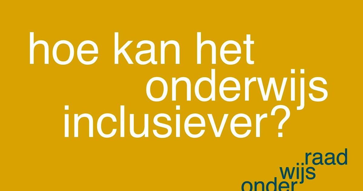 Animatie: Hoe kan het onderwijs inclusiever? | Onderwijsraad